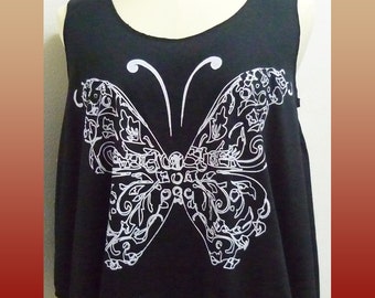 Butterfly crop top | Etsy