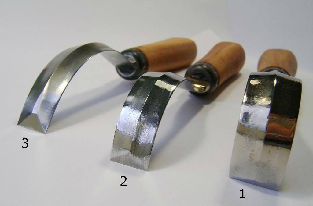 Spoon carving tools. Hand forged. Scorp tool.