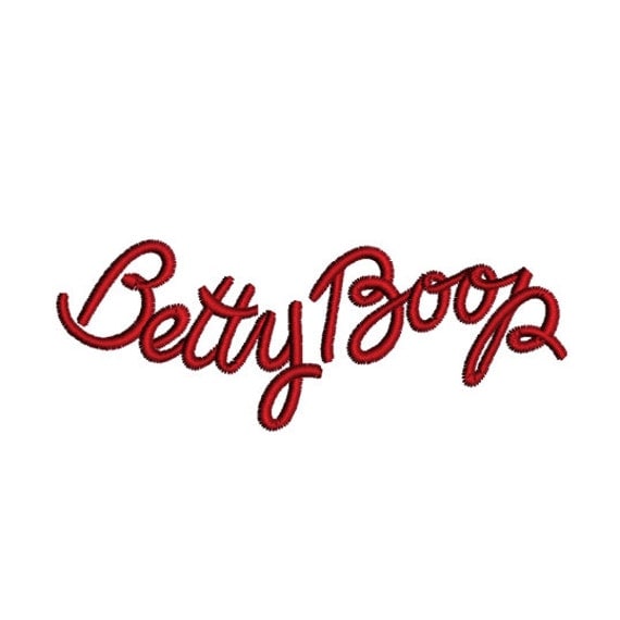 BETTY BOOP LETTERING Machine Embroidery by StitcheryComplete