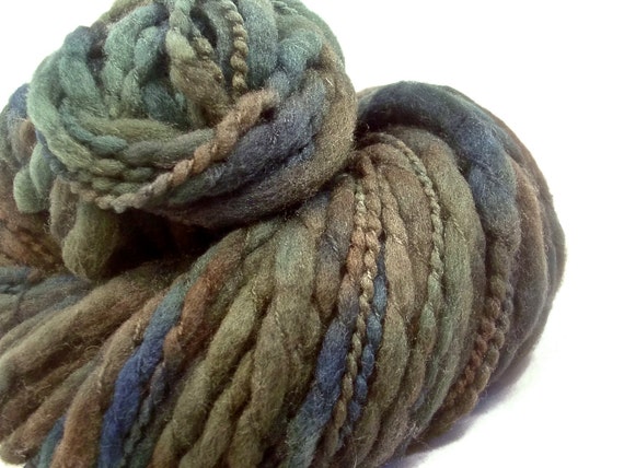 Handpainted Bulky Yarn Wooly Mammoth 4 ounces PUGET SOUND