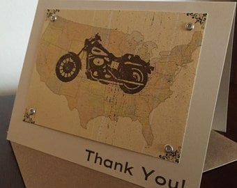 Motorcycle thank you | Etsy