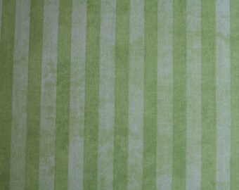 Green striped fabric | Etsy