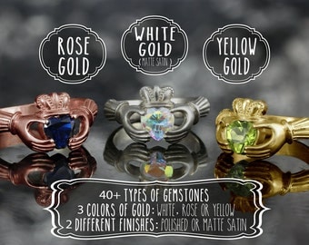 Custom claddagh ring | Etsy