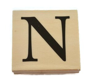 Monogram letter n | Etsy