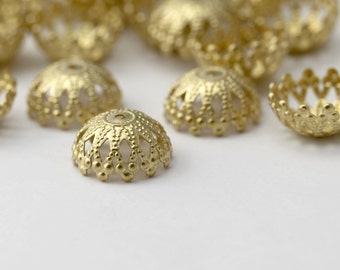 Filigree Brass Square 2 Loop Connectors by ReductionNation on Etsy