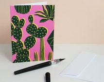 Popular items for cactus card on Etsy