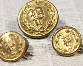 police brass button on Etsy, a global handmade and vintage marketplace.