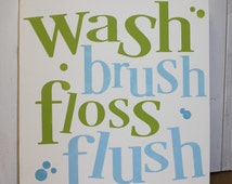 Popular items for flush sign on Etsy