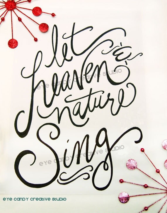 ART PRINT Let Heaven & Nature Sing Joy to the World