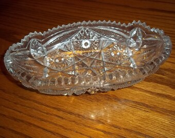 Popular items for glass relish tray on Etsy