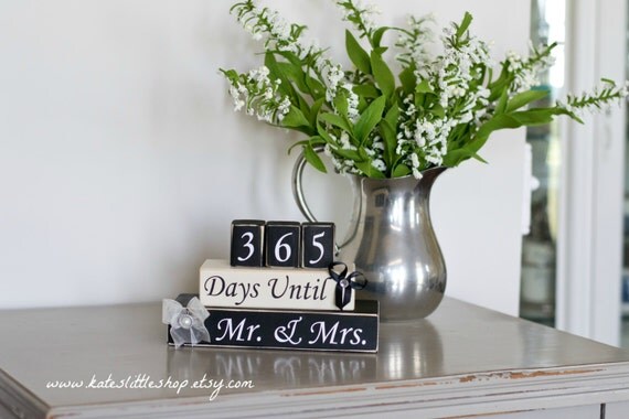 Countdown. Custom Wedding Countdown. Days Until by KatesLittleShop