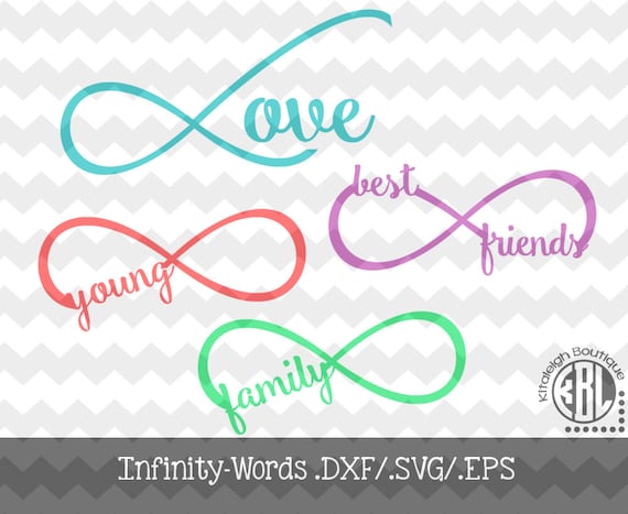 Items similar to Infinity Words .DXF/.SVG/.EPS File for use with your ...