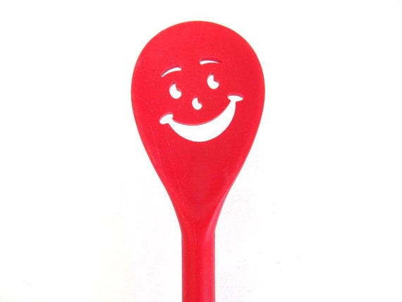 Red Kool-Aid Spoon Red Plastic Stirring Spoon Kool Aid Man