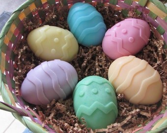 Items similar to Easter Egg Soap - Half Dozen Colored Egg Soaps in ...