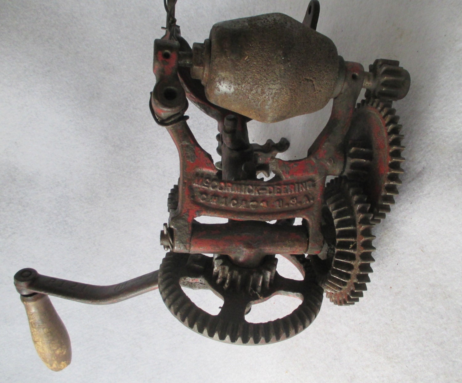 Sickle Bar Sharpener Grinder Antique McCormick Deering Farm