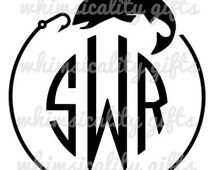 Popular items for fish monogram on Etsy
