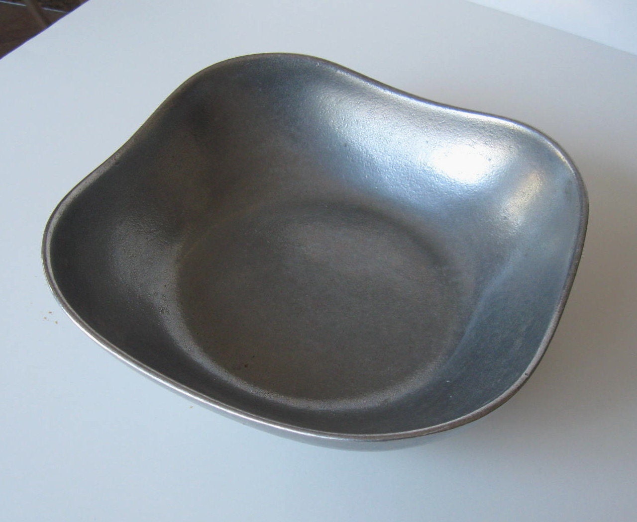 SALE, Large Wilton Pewter Bowl, Made in USA, Scalloped edge, Serving ...