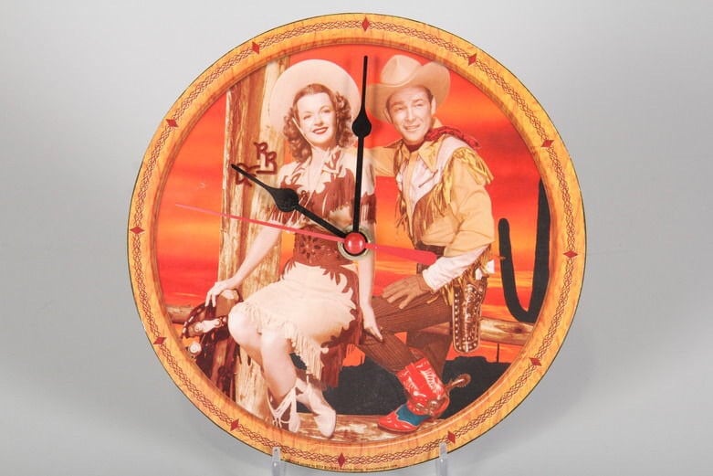 Roy Rogers and Dale Evans Vintage wall clock Country Western