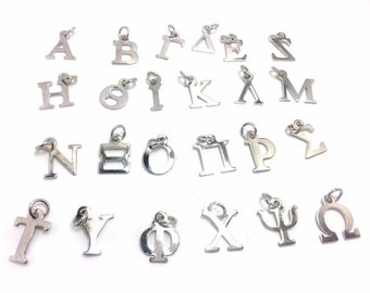 Greek Letter Charms Choker Charms for Necklaces
