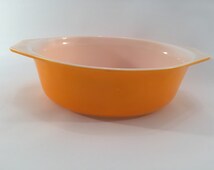 Popular items for orange pyrex on Etsy