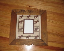 Popular items for moose picture frame on Etsy