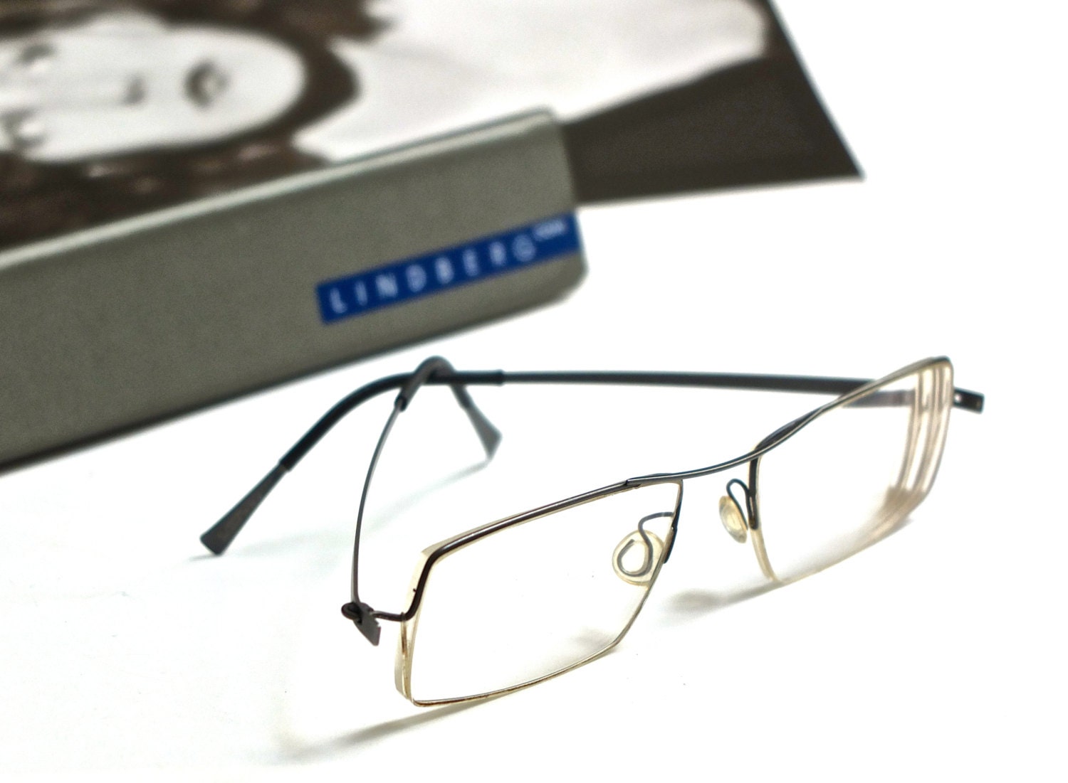 Lindberg Mens Eyewear Half Frameless Titanium Eyewear Original 9961