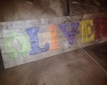 Popular items for string art sign on Etsy