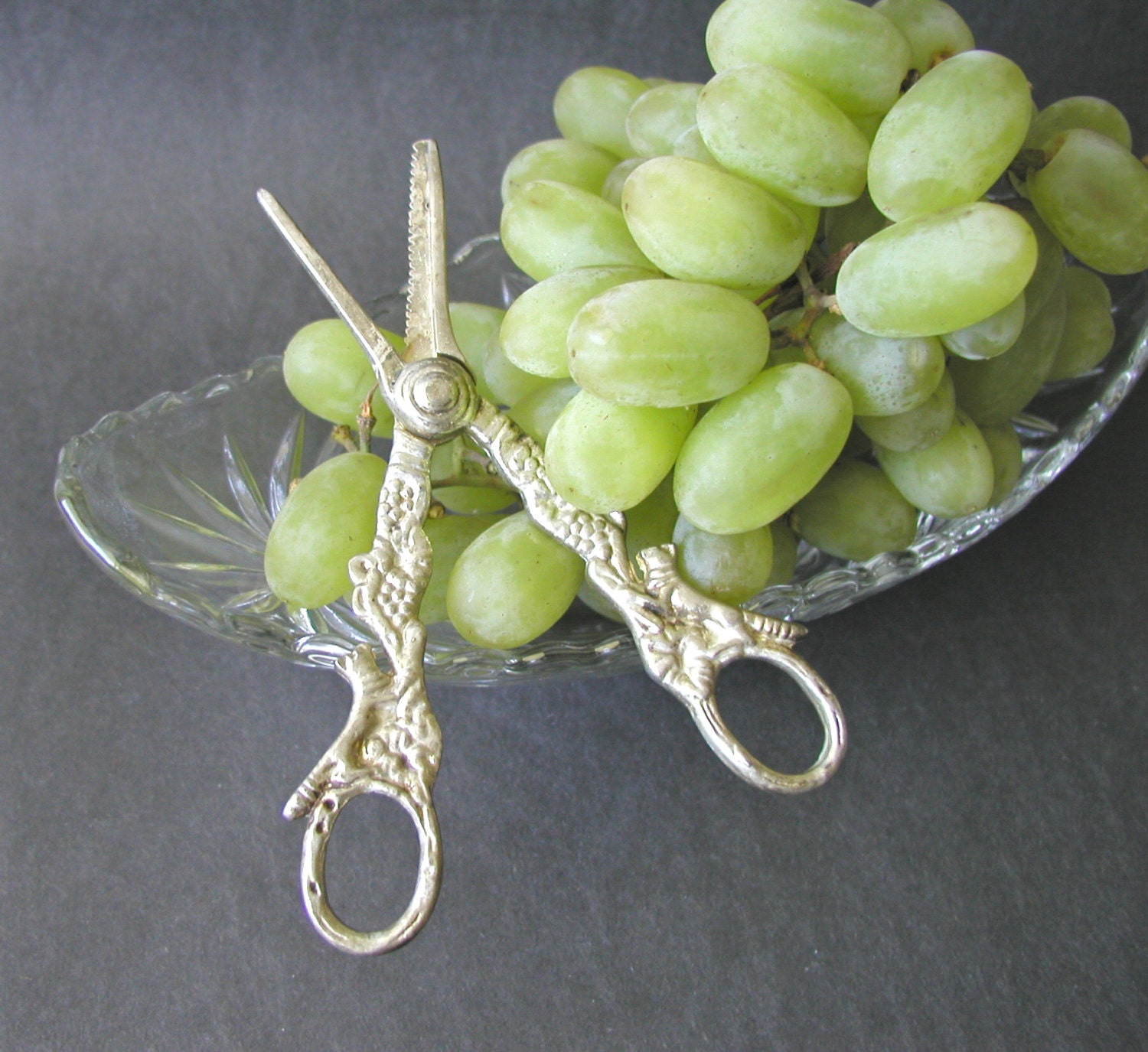 Vintage Silver Plated Ornate Grape Shears Scissors Foxes & Grapes Design – Haute Juice