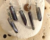 Items similar to Gorgeous smokey purple blue titanium smooth point ...