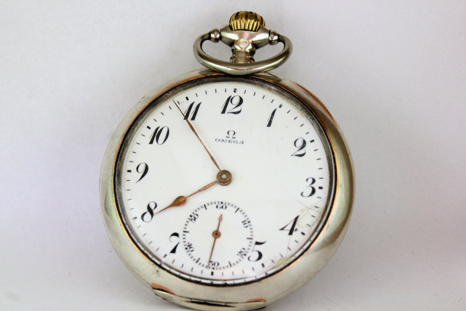Vintage Omega Silver 800 Pocket Watch Antique Swiss Timepiece – Haute Juice