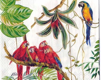 Tropical napkins | Etsy