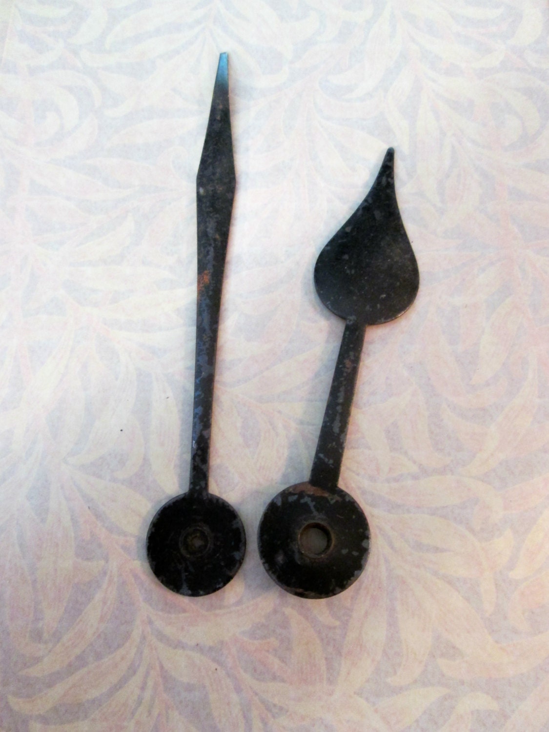 1 Pair of Large Antique Spade Design Thick Metal Clock Hands for Clock ...