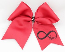 Popular items for infinity cheer bow on Etsy