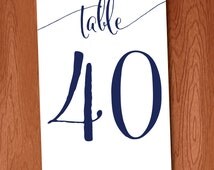 Popular items for navy table numbers on Etsy