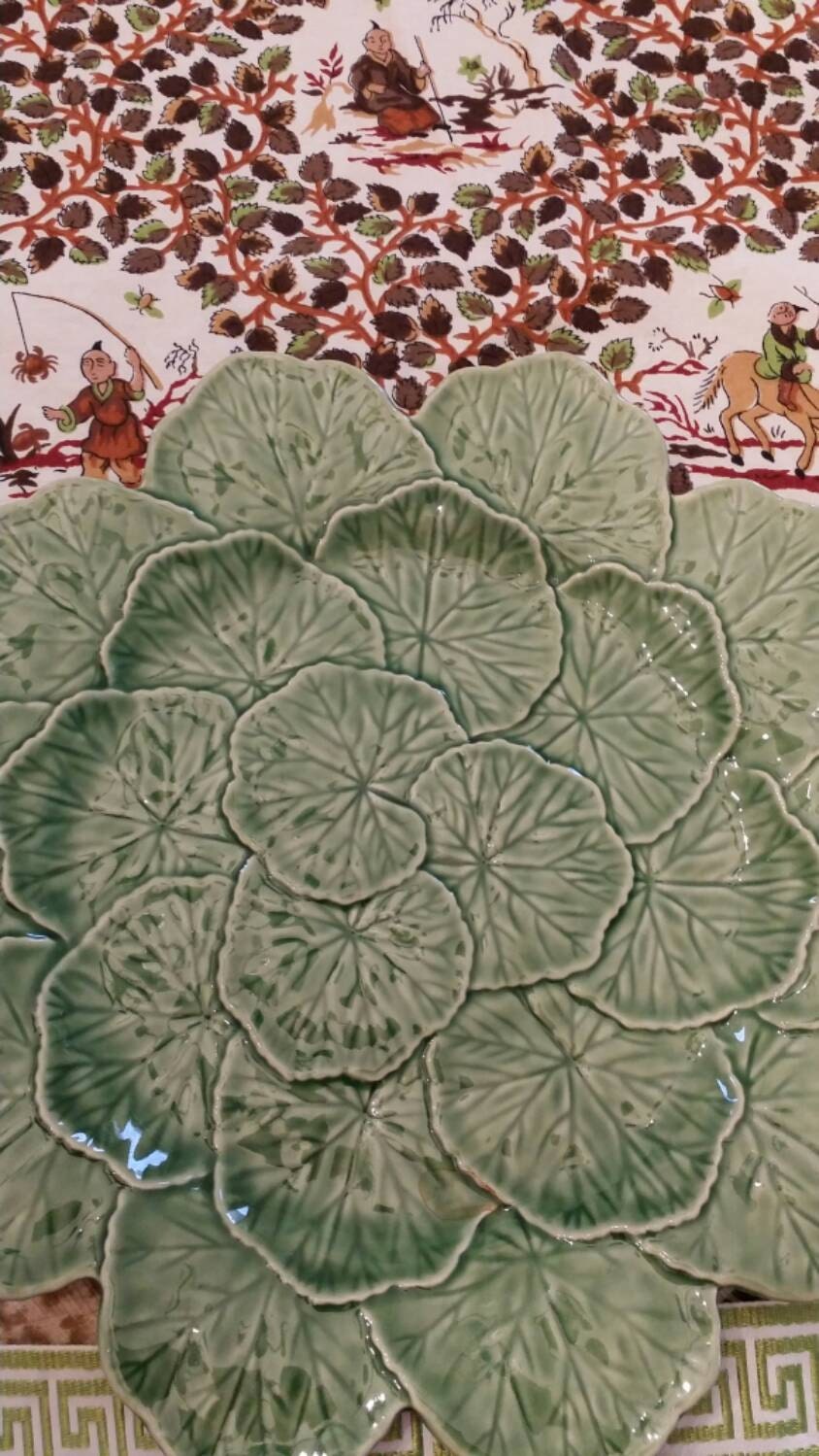 Vintage lettuce leaf platter – Haute Juice