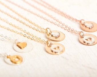 Gold Mutter Tochter Halskette von SilverLiningsByJKB auf Etsy