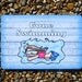 Gone Swimming Sign: Personalised Fun Hanging Custom-Made Door
