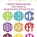 Circular Monogram Files for Cutting Machines by CoralCharmBoutique