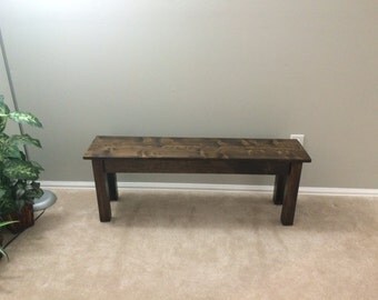 Rustic wood benches | Etsy