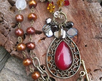 Popular items for red amulet on Etsy