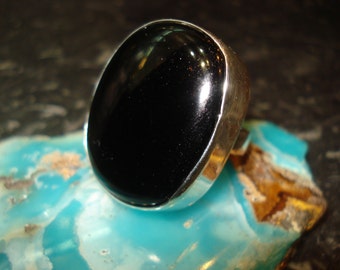 Obsidian rings | Etsy