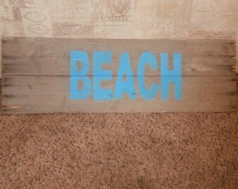 Popular items for rustic beach sign on Etsy