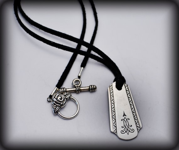 Items similar to Silver Spoon Jewelry Silverware Pendant Necklace ...