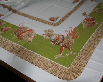Rooster tablecloth | Etsy