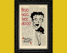 Unique betty boop poster related items | Etsy