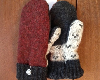 Popular items for recycled wool mitten on Etsy