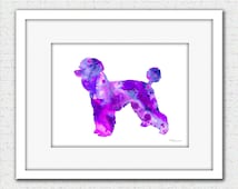 Unique abstract poodle related items | Etsy
