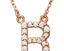 Popular items for letter r necklace on Etsy