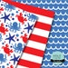 Nautical Scrapbooking Paper Digital Paper Anchor Anchors