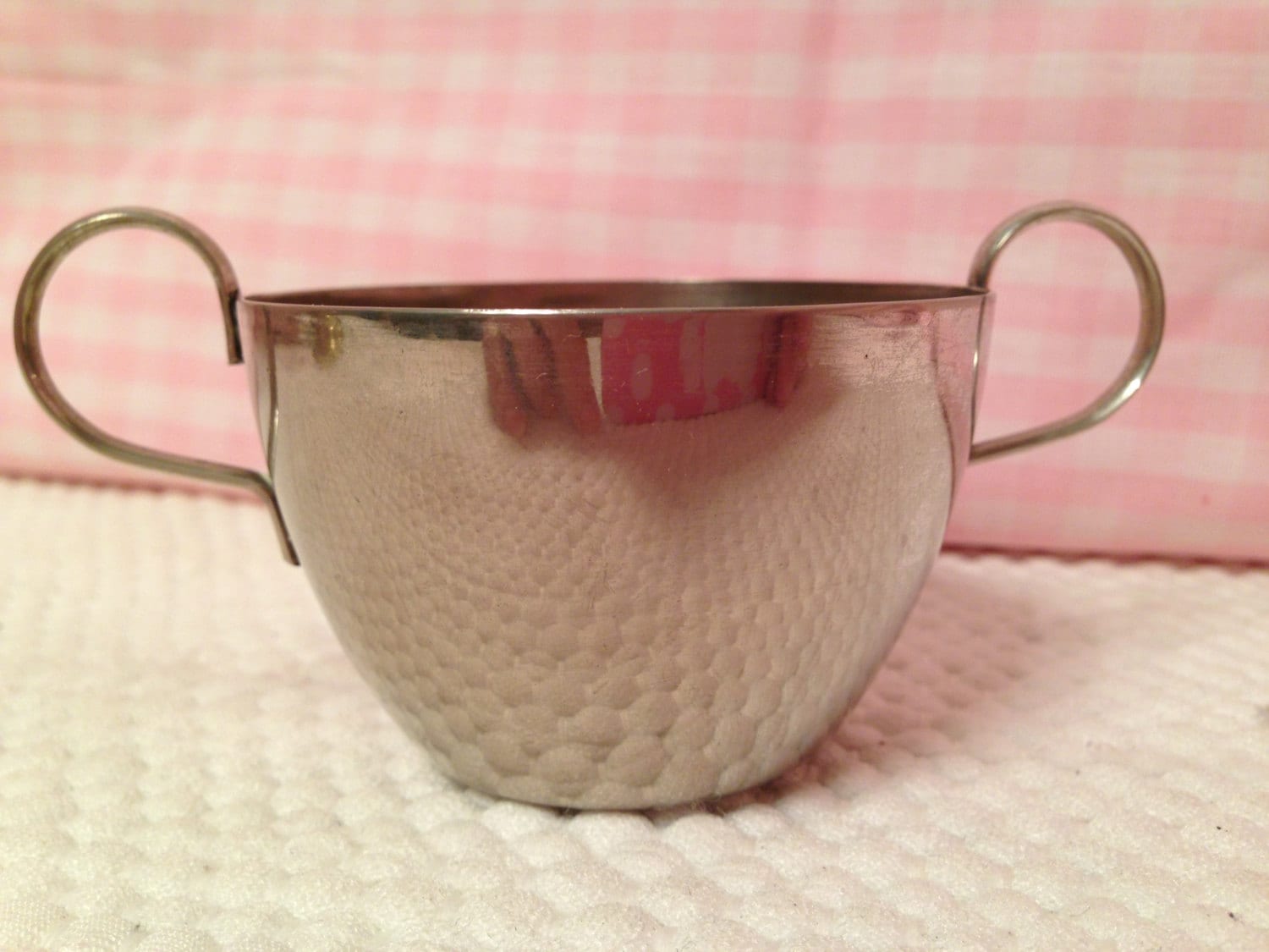 Vintage Small Silver Double Handle Cup – Made in England – Haute Juice